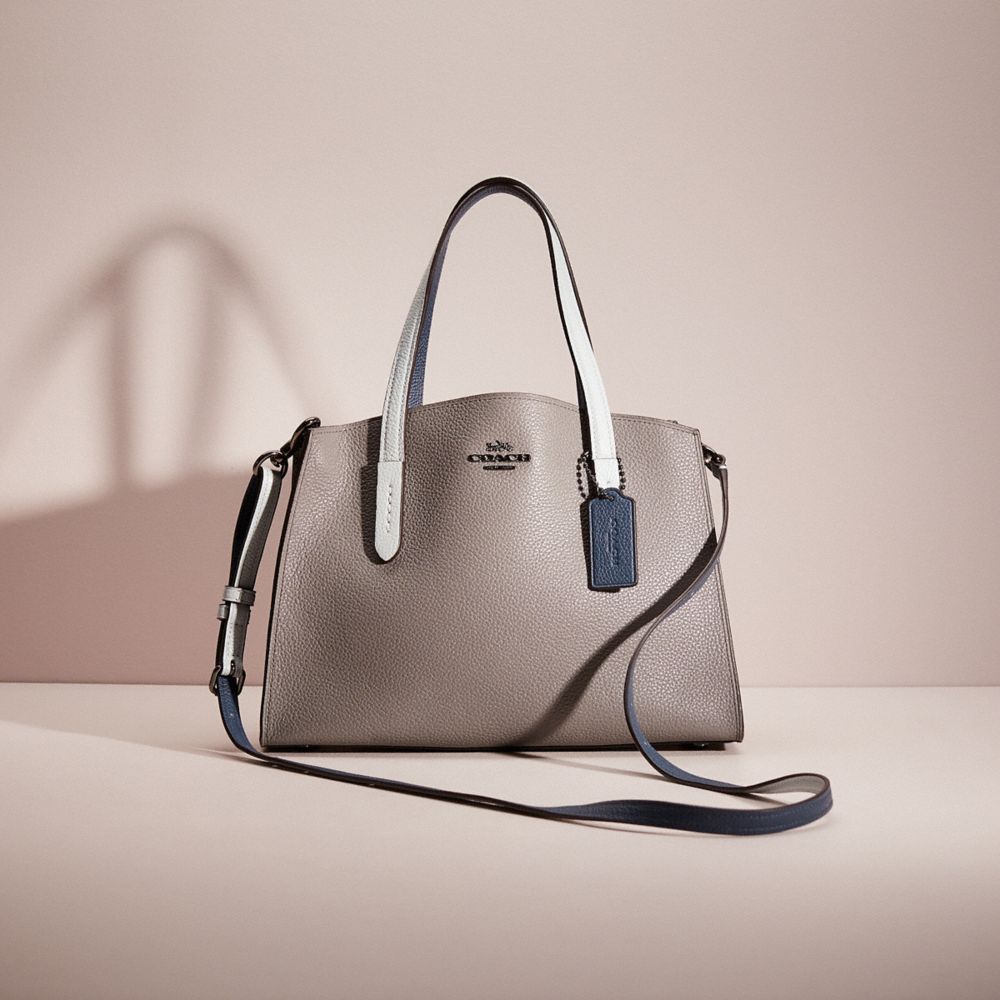 Restored Charlie Carryall 28 With Colorblock Snakeskin Detail | COACH®