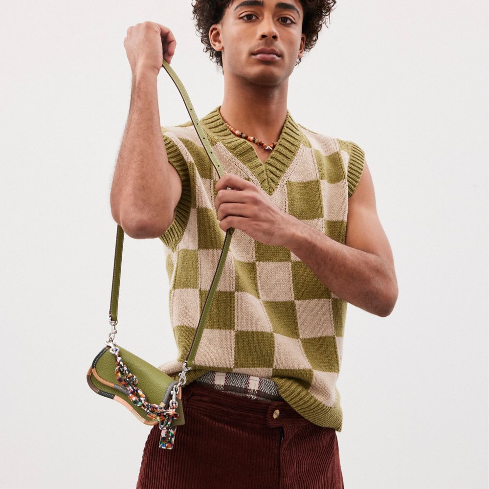 Coach Mini Wavy Dinky Bag In Topia Leather With Upcrafted Scrap Binding ...