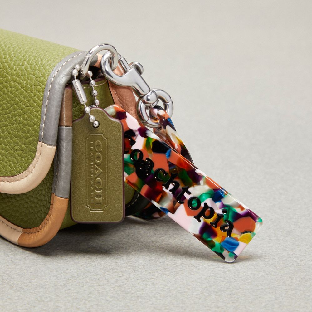 Coach Mini Wavy Dinky Bag In Topia Leather With Upcrafted Scrap Binding ...