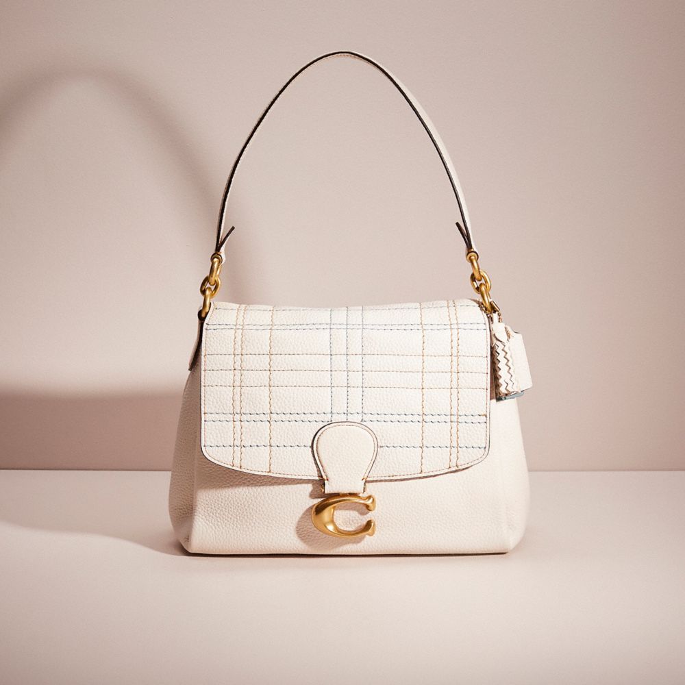 Coach Upcrafted May Shoulder Bag In Brass/chalk | ModeSens