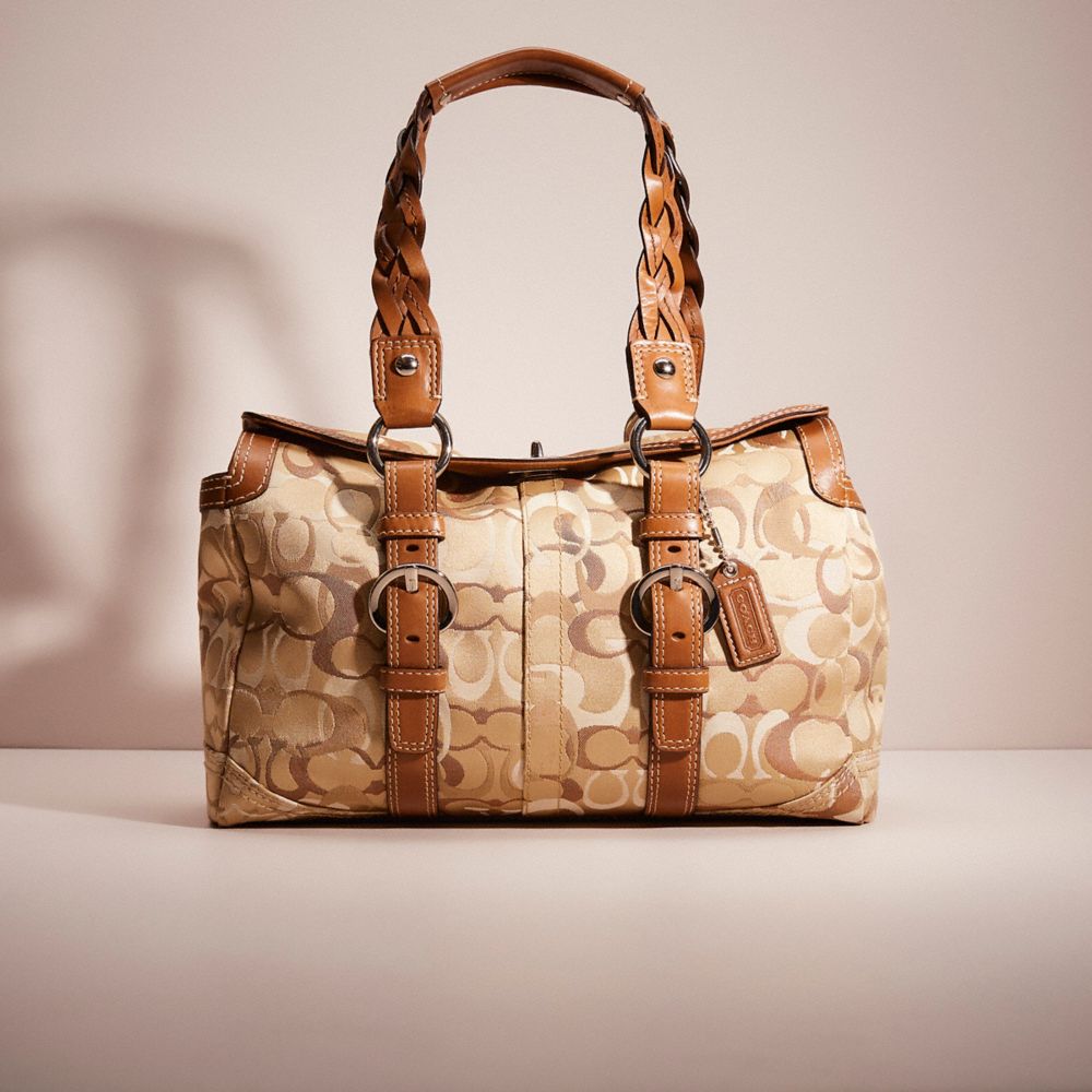 Coach Restored Chelsea Satchel In Silver/khaki/camel | ModeSens