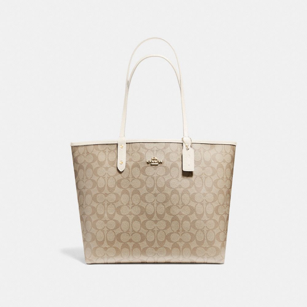 COACH® Outlet | Reversible City Tote In Signature Canvas