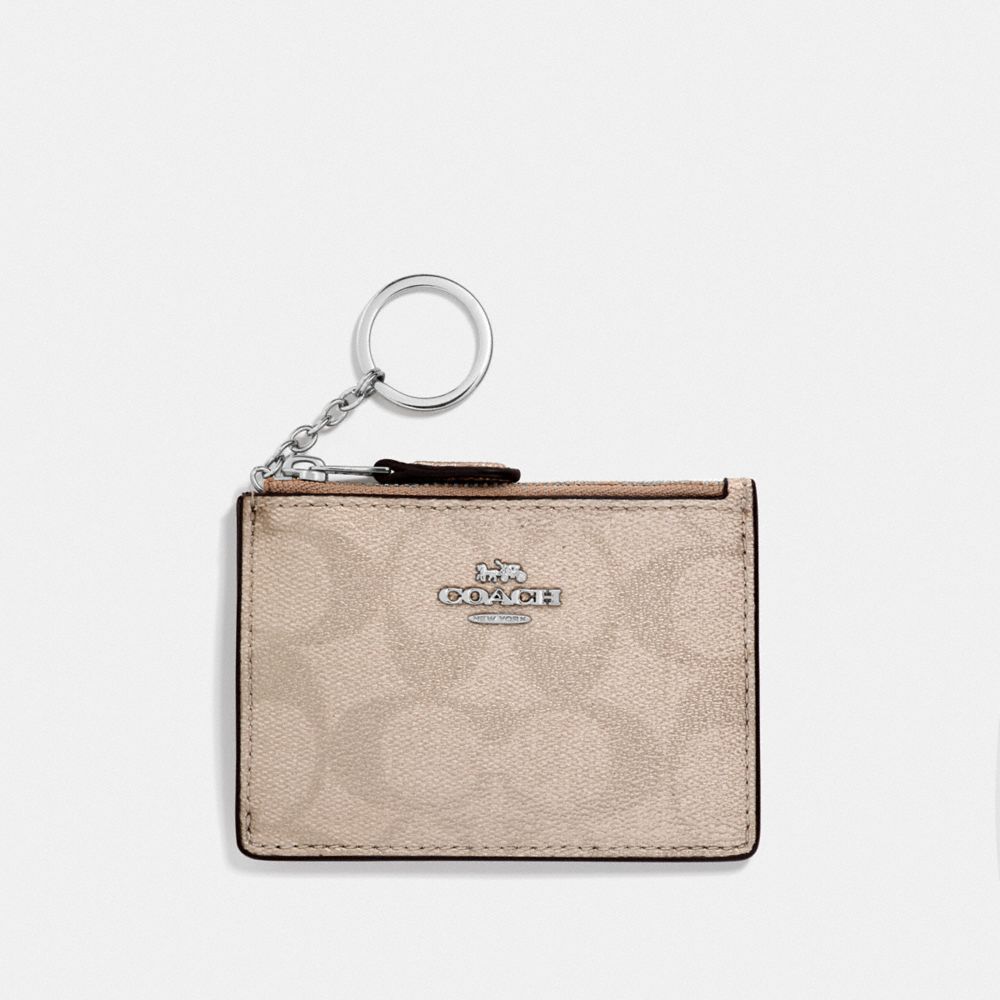 COACH® Outlet | Mini Skinny Id Case In Signature Canvas