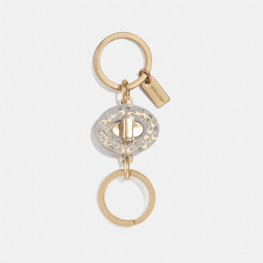 COACH® Outlet | Signature Turnlock Valet Key Ring