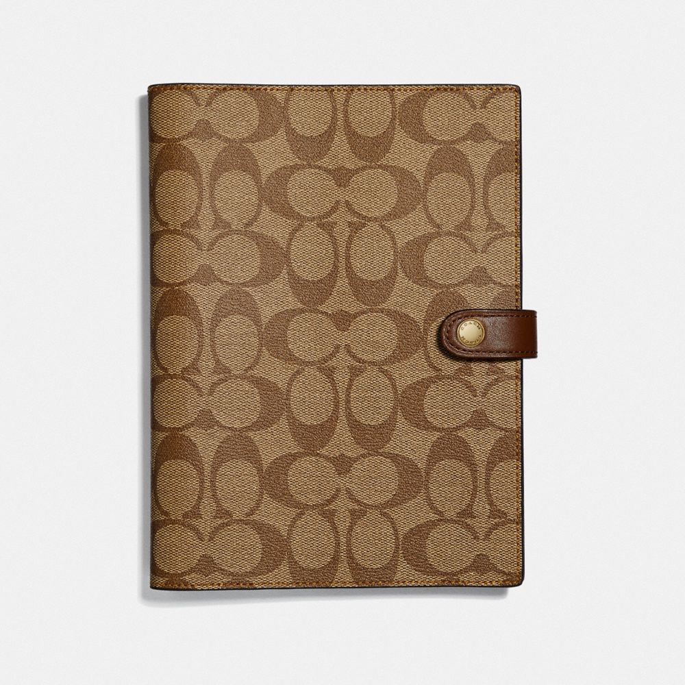 COACH® Outlet | Notebook In Signature Canvas