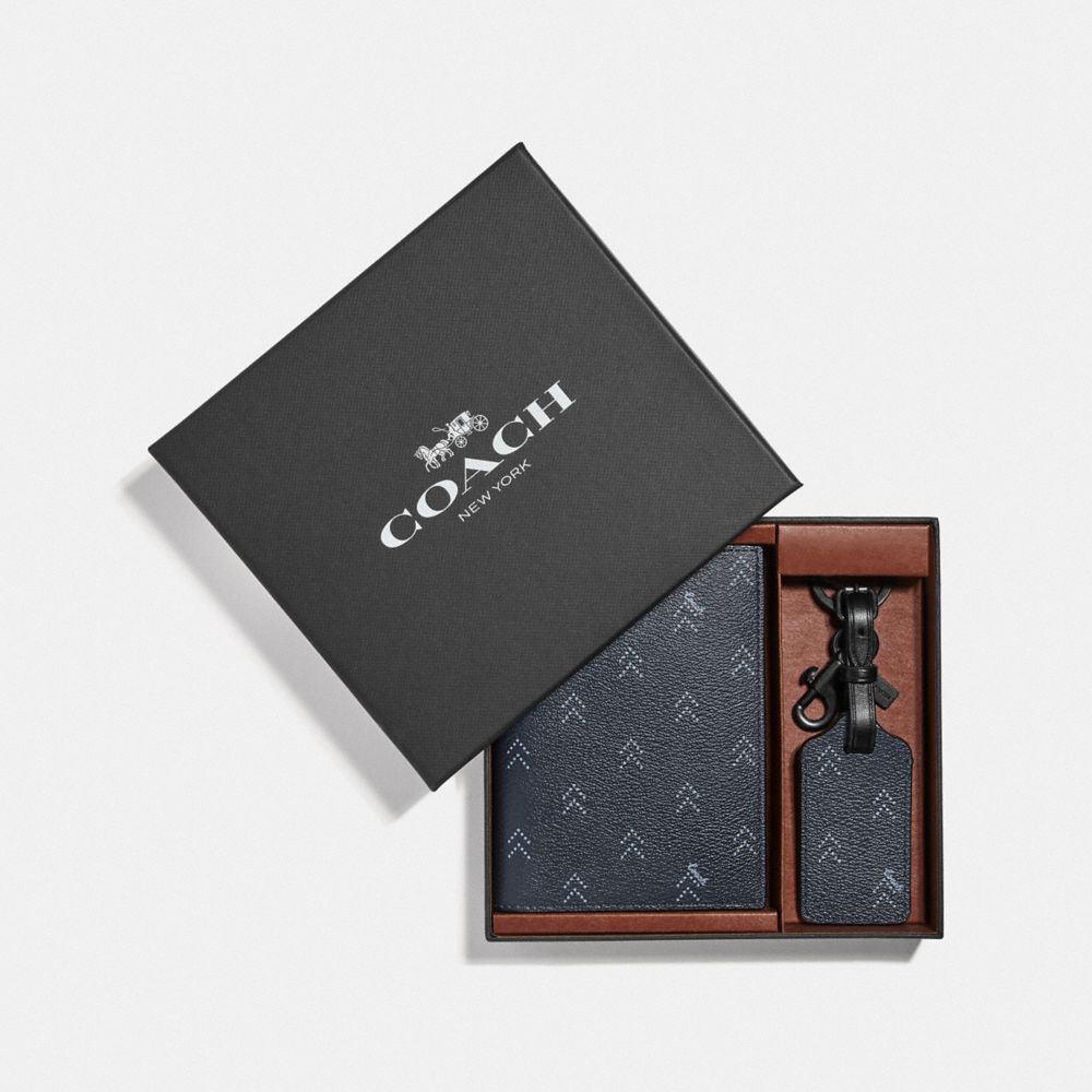 COACH® Outlet | Boxed Passport Case And Luggage Tag Set With Dot Arrow ...
