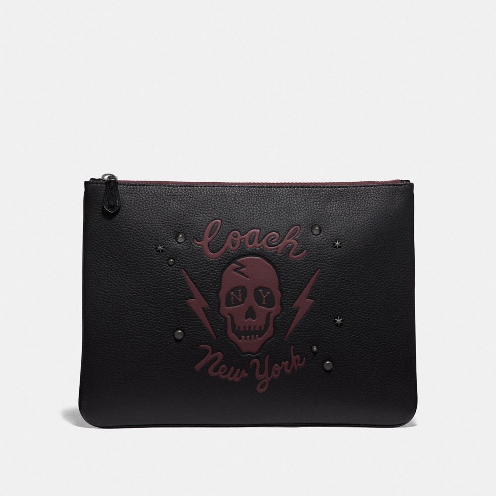 COACH® Outlet | Large Pouch With Skull Motif
