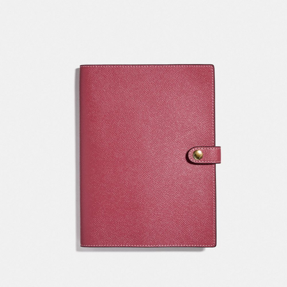 COACH® Outlet | Notebook With Signature Canvas Detail