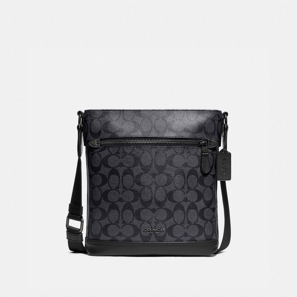 COACH® Outlet | Graham Flat Crossbody In Signature Canvas