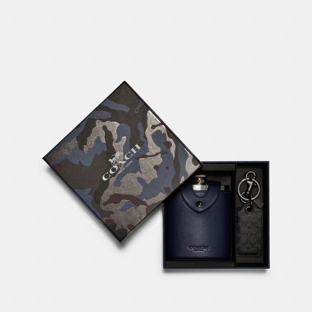 COACH® Outlet | Boxed Flask And Bottle Opener Key Fob Gift Set In ...