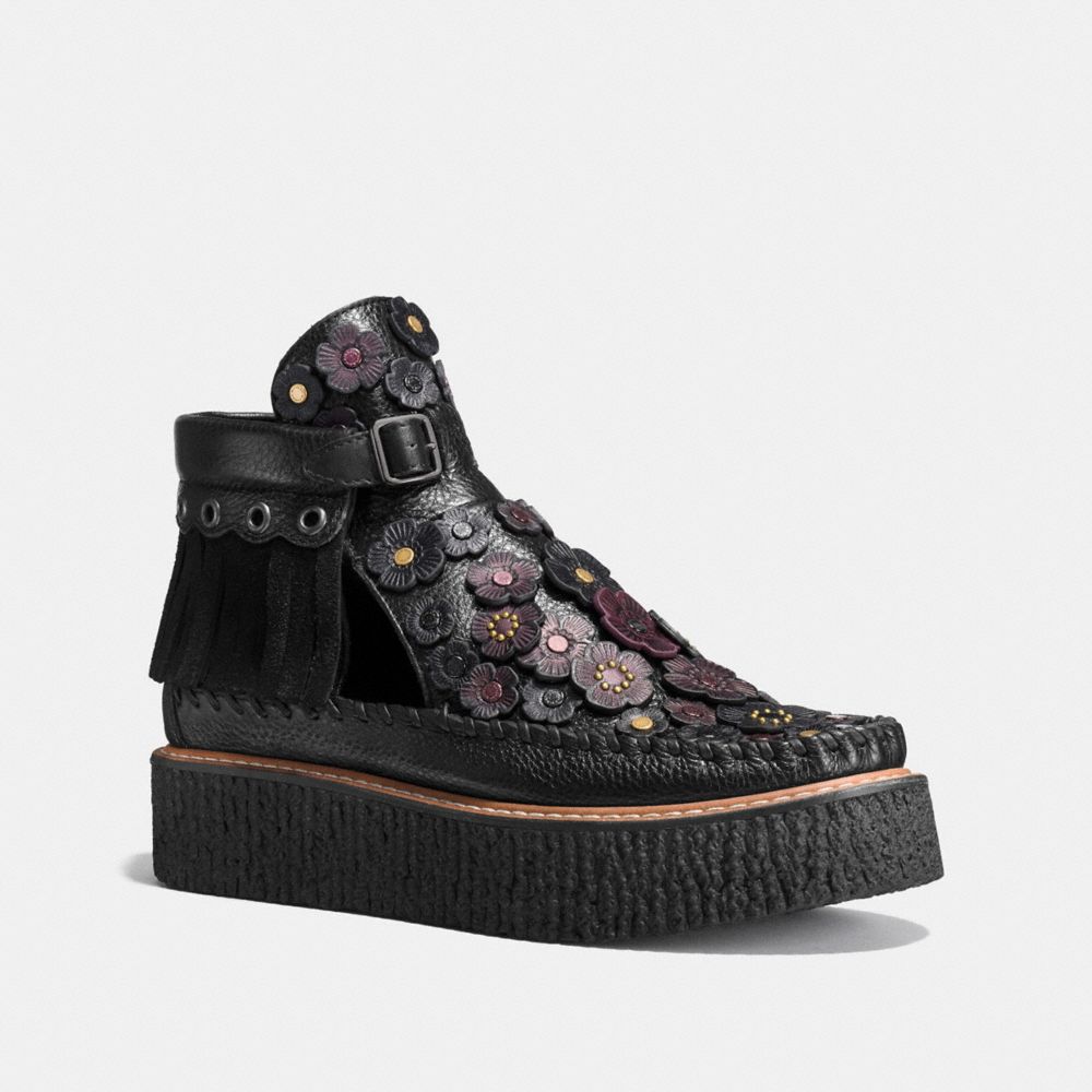 COACH®: Cut Out Bootie With Tea Rose