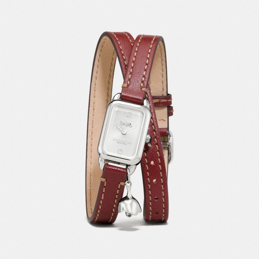 COACH® | Ludlow Double Wrap Watch With Charm, 17 Mm X 24 Mm
