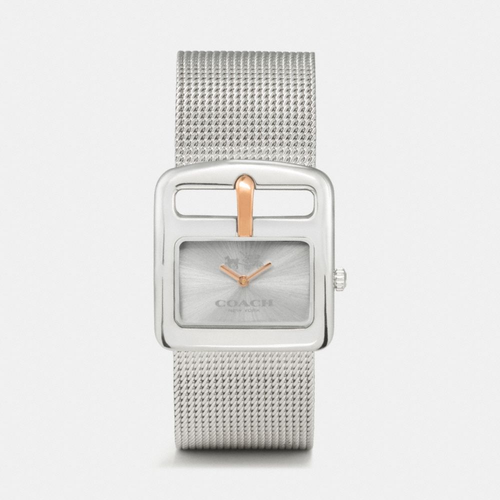 Buckle Stainless Steel Mesh Bracelet Watch | COACH®
